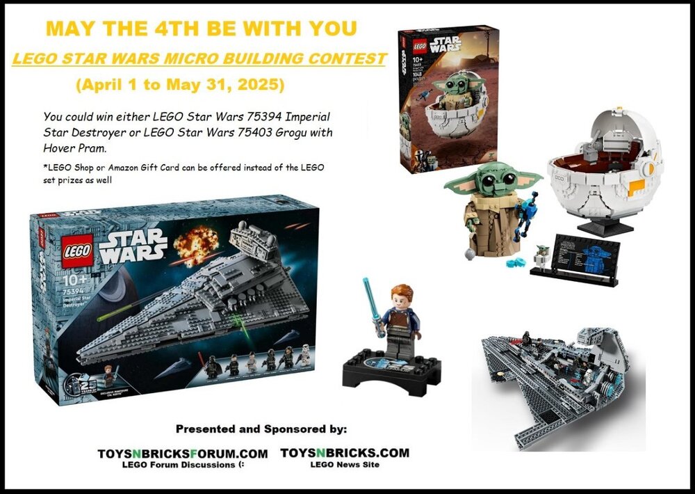[Winners] LEGO Star Wars Micro Building Contest - May the 4th Be With ...