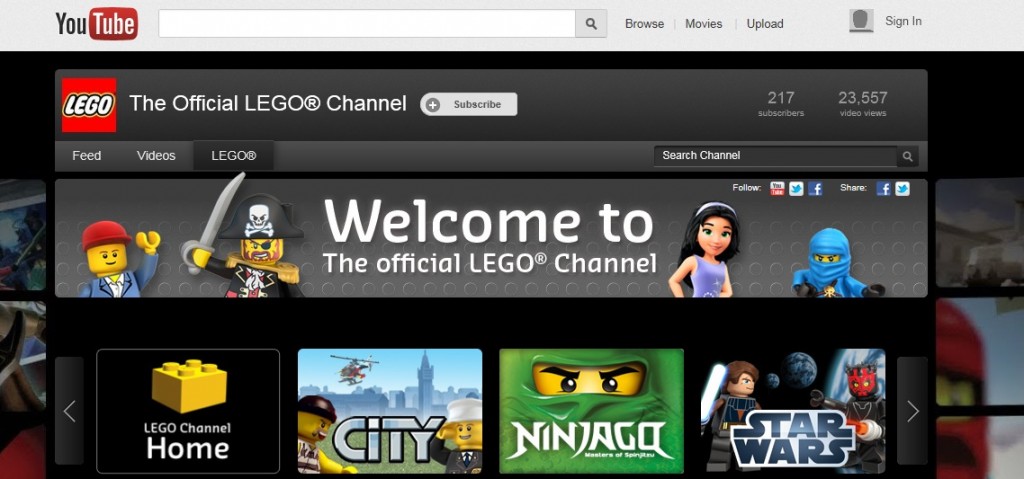 Official LEGO Youtube Channel - Toys N Bricks