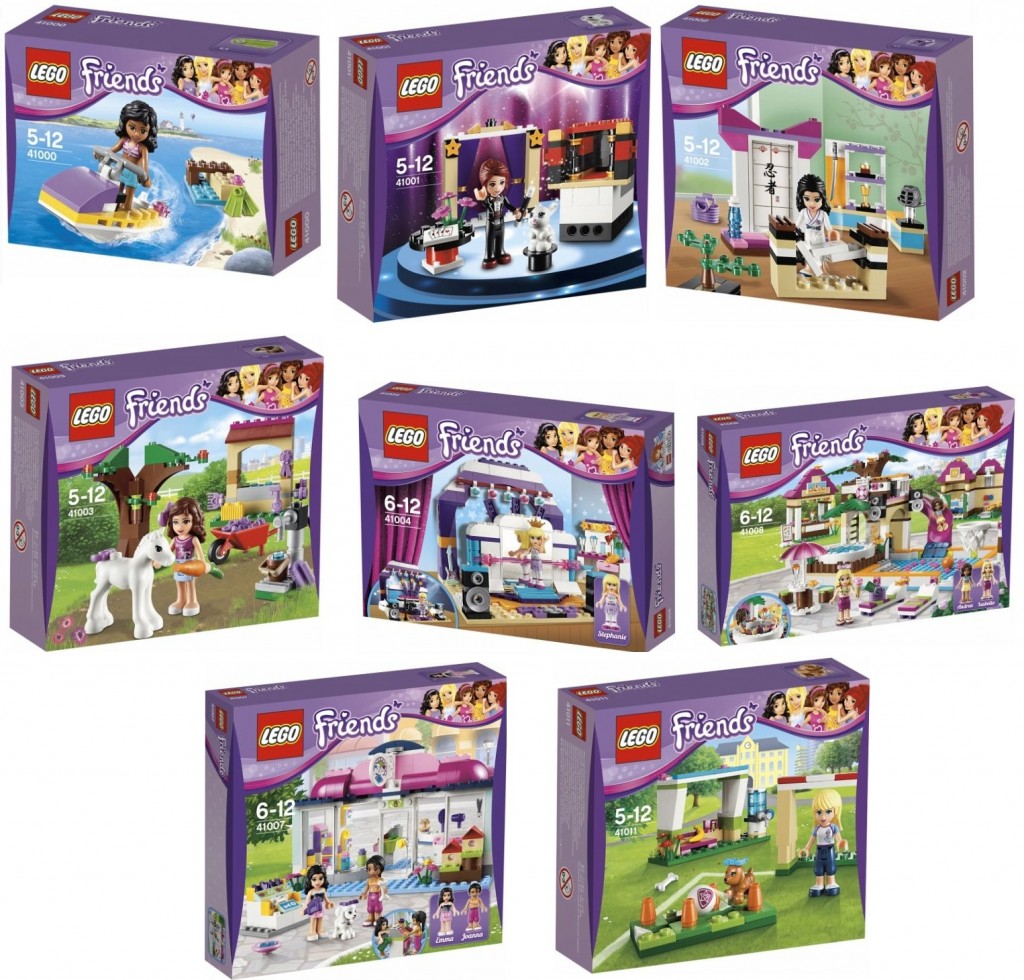 LEGO Friends 2013 Sets (41000 41001 41002 41003 41004 41007 41008 41011)