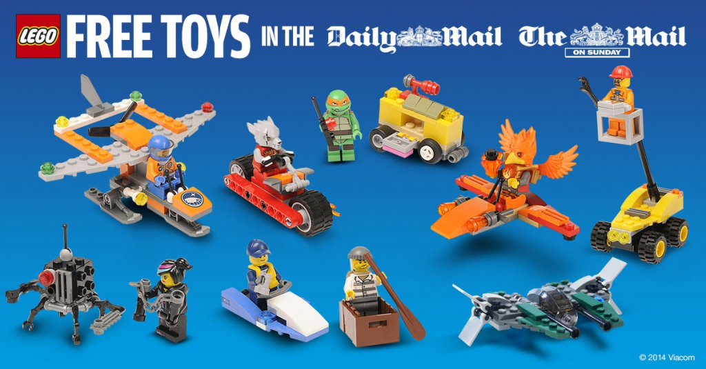 2014 Newspaper Daily Mail LEGO Promotion Press Release (UK) – Toys N Bricks