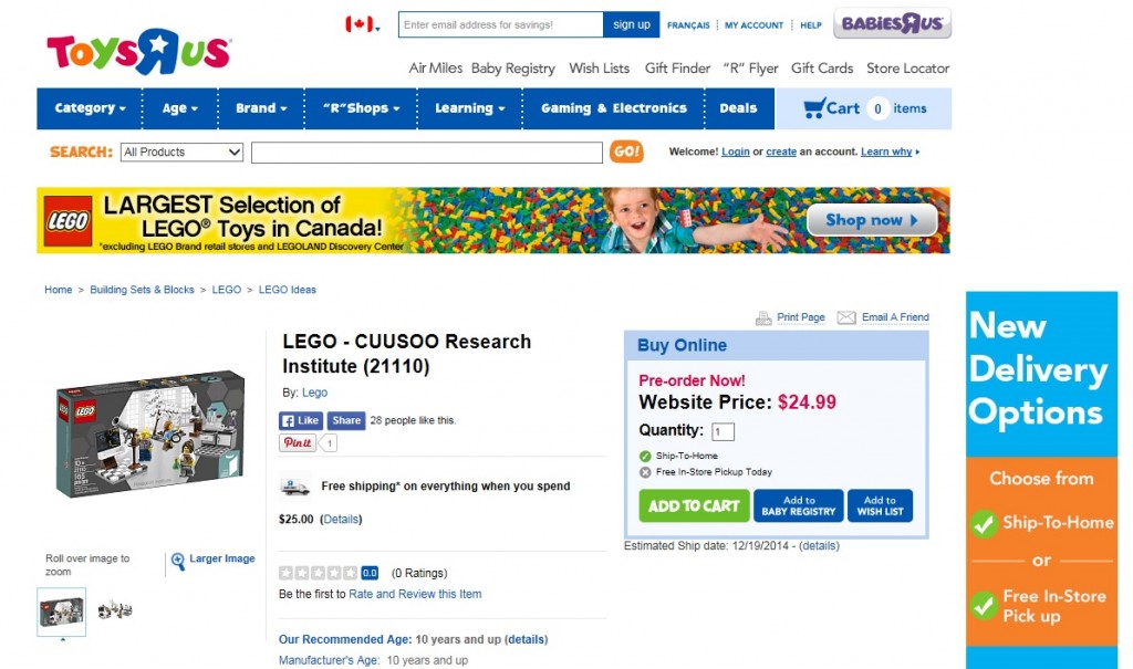 [Canada] LEGO Research Institute Now Available for Pre-Order - Toys N ...
