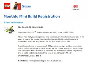 June 2016 LEGO Monthly Mini Model Build Registration Now Open