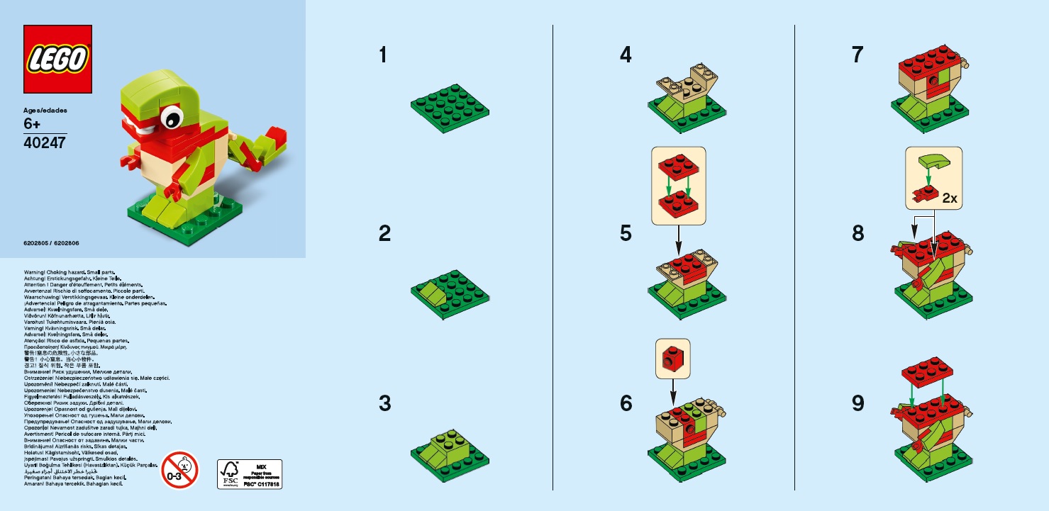 September 2017 LEGO Monthly Mini Model Build Dinosaur Instructions ...