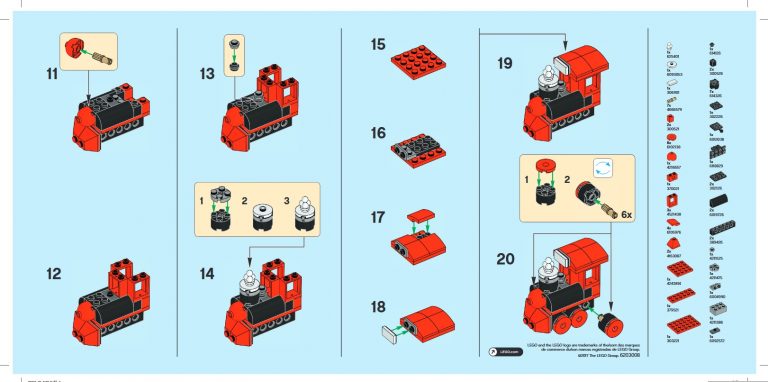 Monthly Mini Model Build December 2017 Instructions - LEGO Train - Toys ...