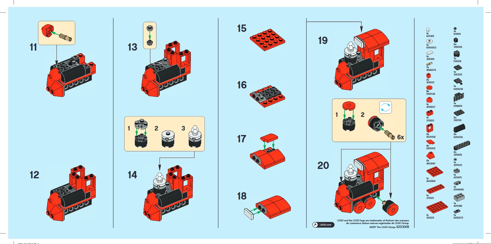 Monthly Mini Model Build December 2017 Instructions - LEGO Train - Toys ...