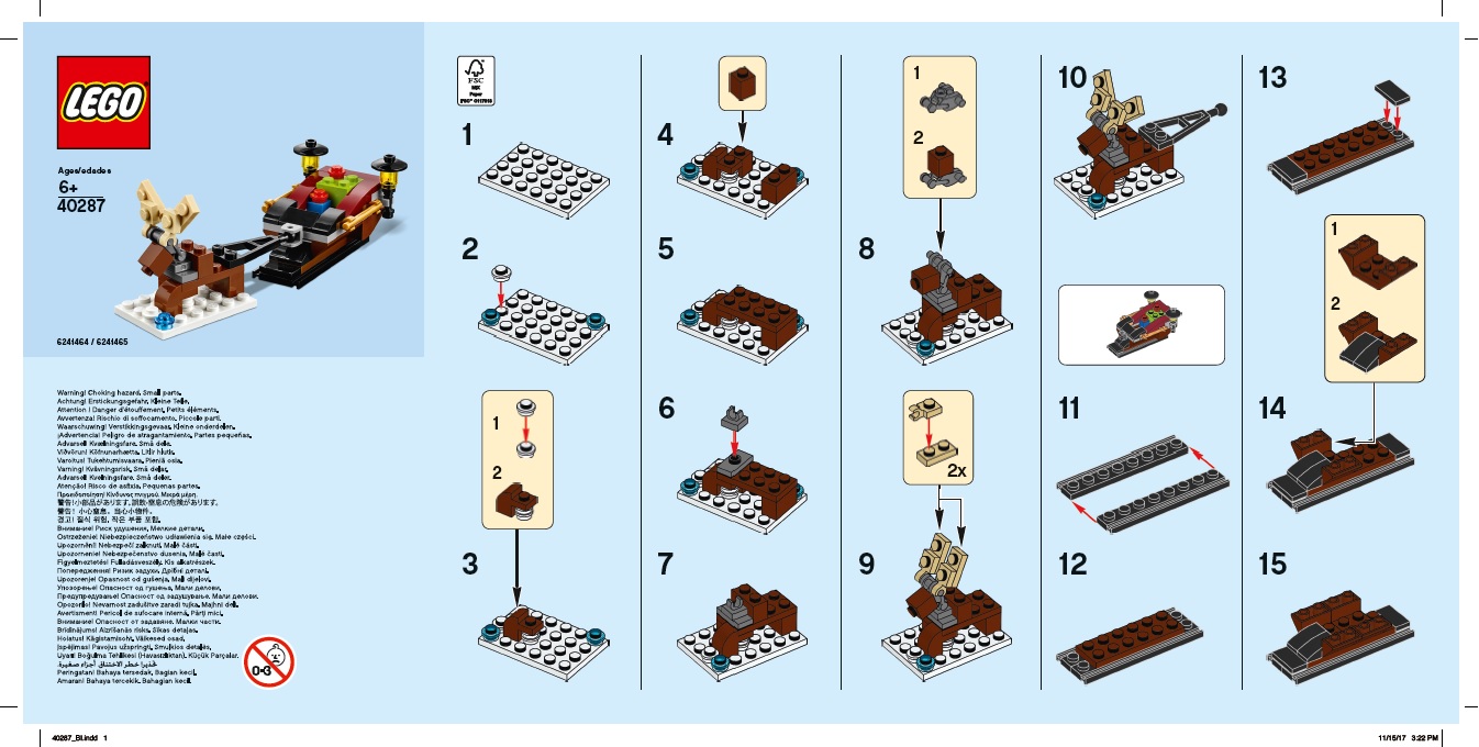 December 2018 LEGO Monthly Mini Model Store Build Instructions (40287 ...