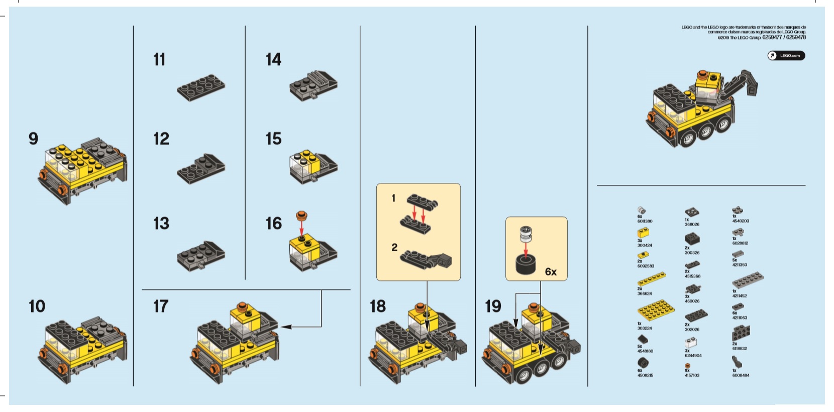 May 2019 Monthly Mini Model Build Instructions - LEGO Crane - Toys N Bricks