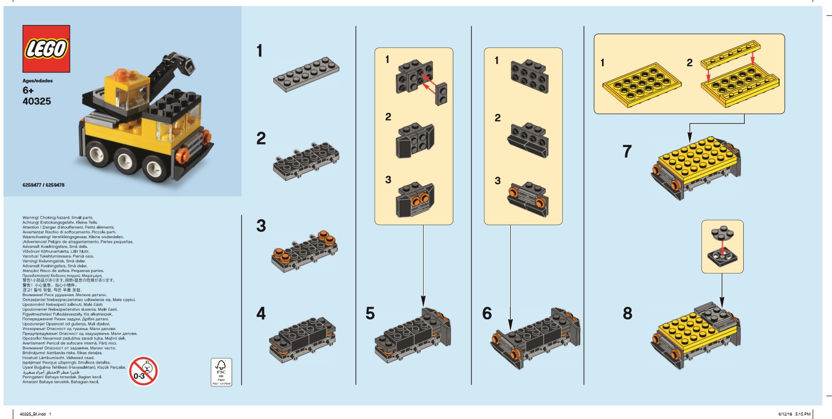 May 2019 Monthly Mini Model Build Instructions - LEGO Crane - Toys N Bricks