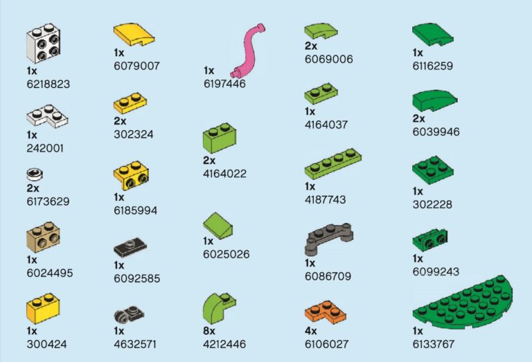 June 2019 LEGO Monthly Mini Model Build Frog 40326 Instructions