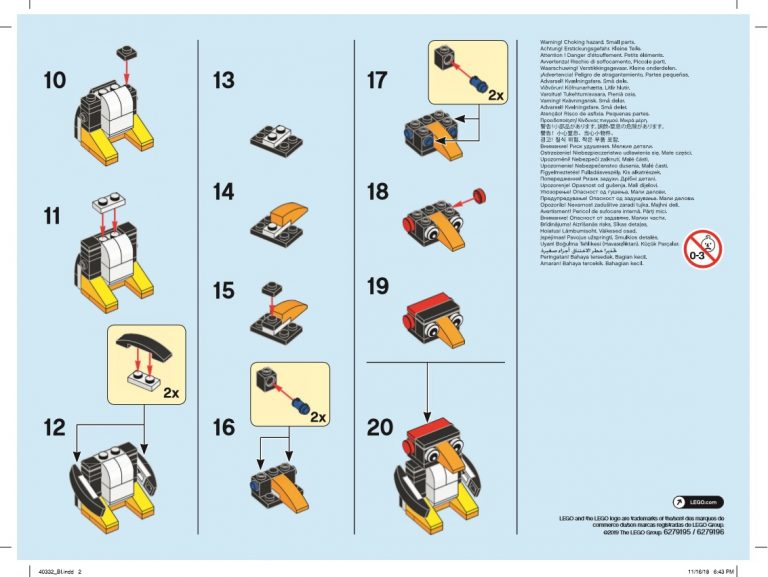 LEGO Monthly Mini Model Build Instructions December 2019 - 40332 Penguin