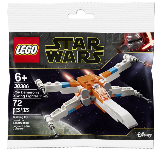 LEGO Star Wars Mini Poe Dameron's X-wing Fighter 30386 & Friends ...