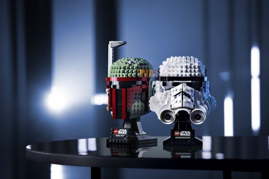 LEGO Star Wars Helmets 75274 TIE Fighter Pilot, 75276 Stormtrooper, 75277 Boba Fett Press Release