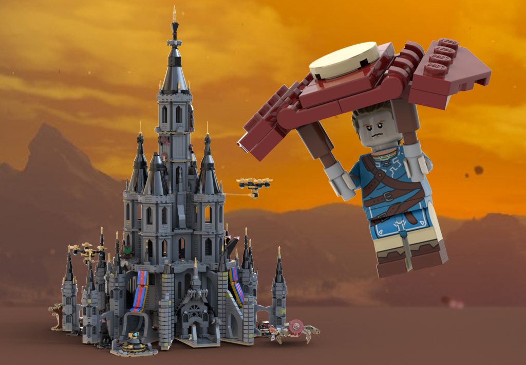 LEGO Ideas Creation The Legend of Zelda BotW: Hyrule Castle Achieves 10 ...