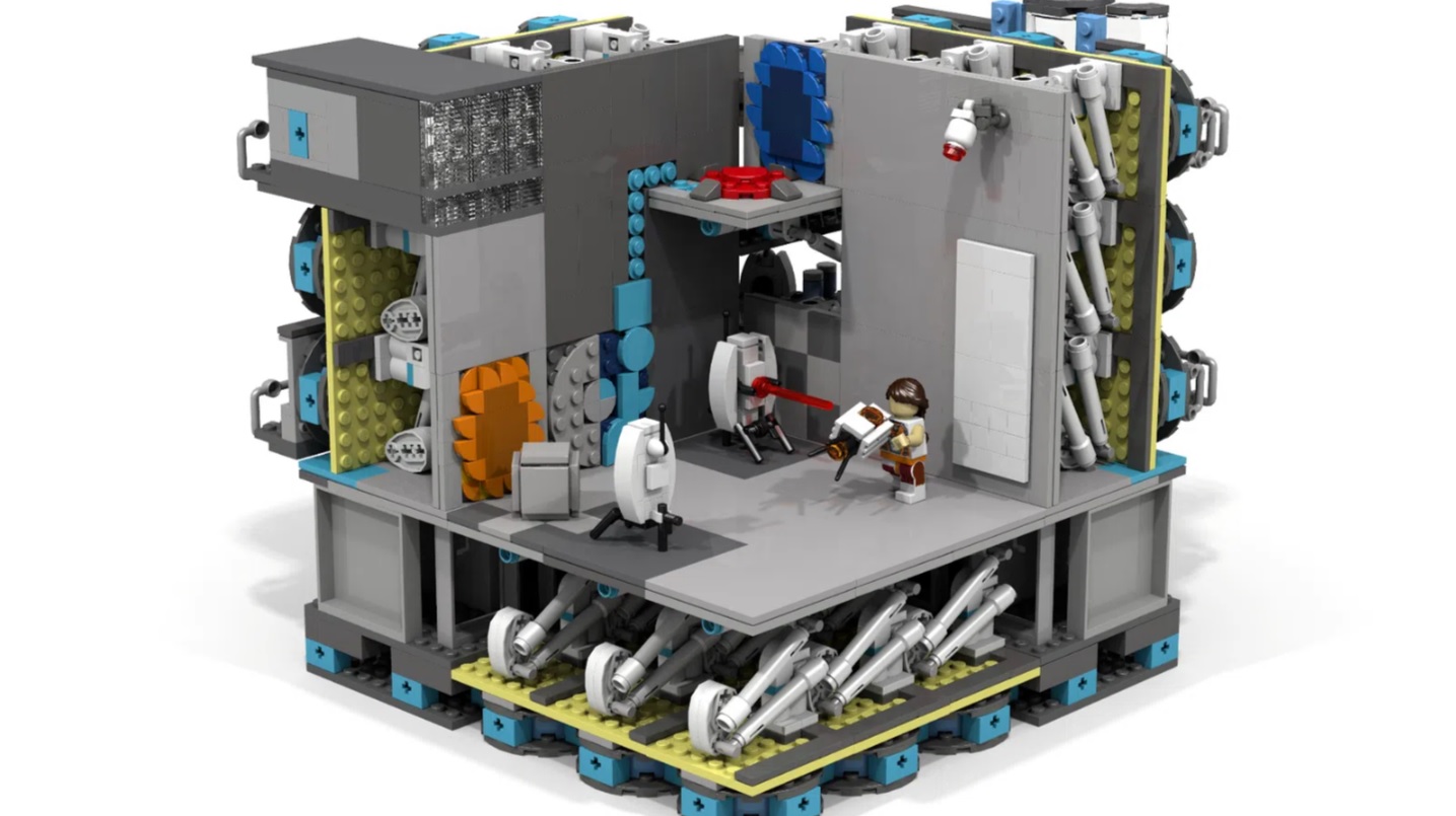 LEGO Ideas Modular Portal Testing Chamber Project Creation Achieves 10 ...