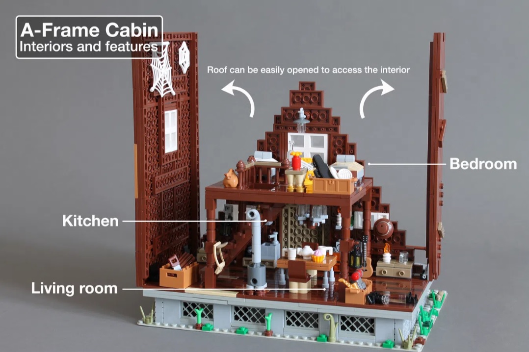 LEGO Ideas A-Frame Cabin Project Creation Achieves 10 000 Supporters
