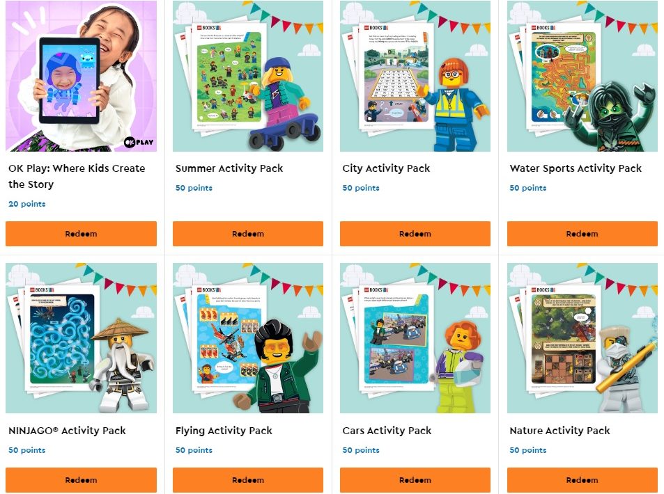 LEGO VIP Rewards Center - Coloring Sheets & Activity Packs Download ...