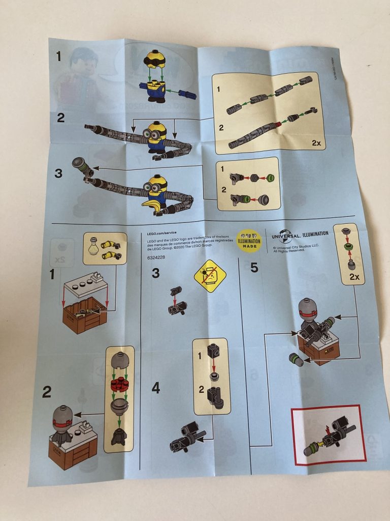 LEGO Minions Rise of Gru 30387 Bob Minion with Robot Arms Polybag 2021 ...