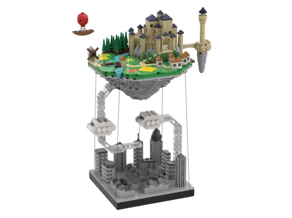 LEGO Ideas Floating Island (Tensegrity) Project Creation Achieves 10 ...