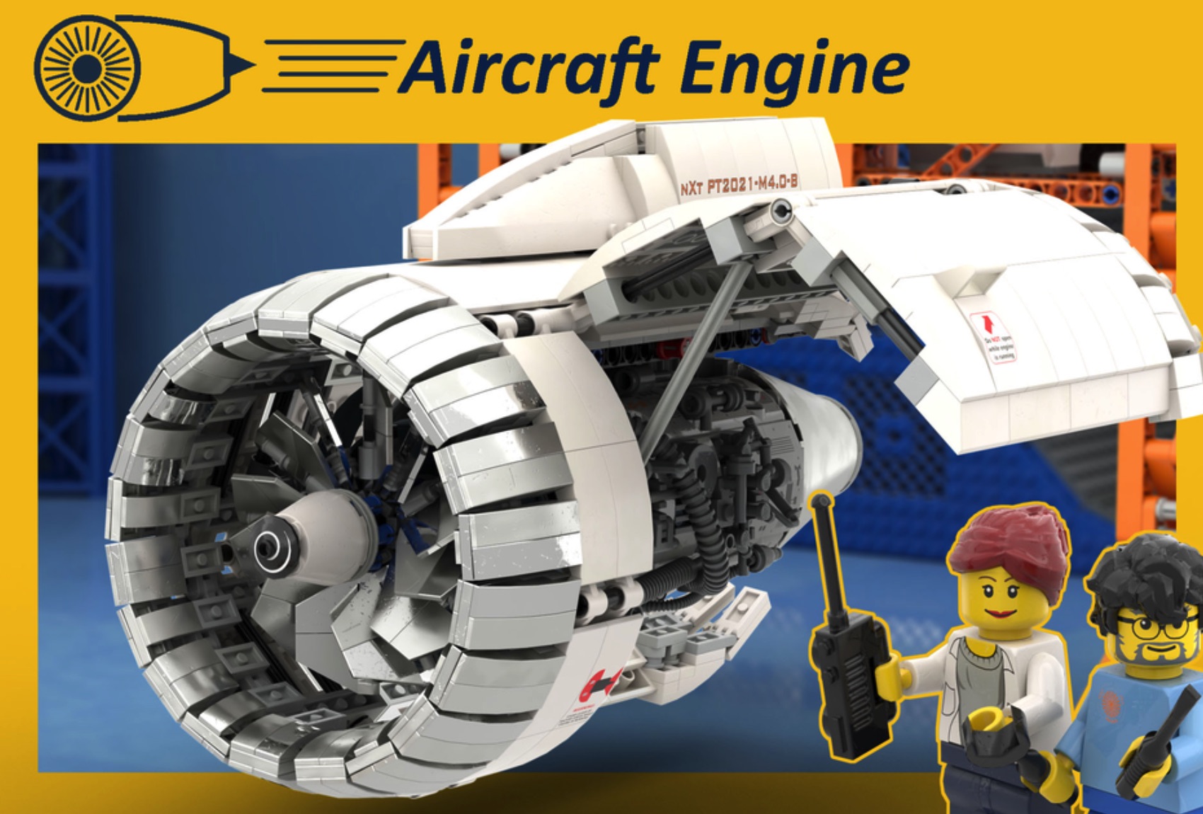 LEGO Ideas Aircraft Engine Workshop Minifigure Scale Project Creation ...