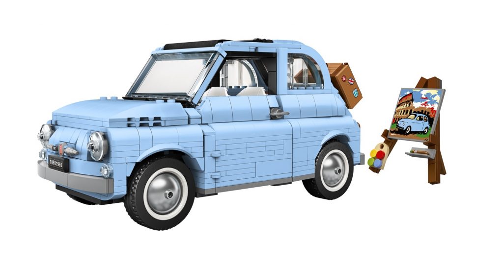 Re-Colored 2021 LEGO Sets: Creator Expert 77942 Fiat 500 (Blue Color ...