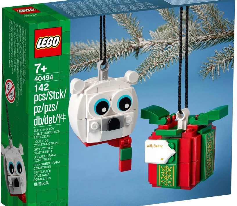 LEGO Polar Bear & Gift Pack Ornaments Now Available at LEGO Shop at ...