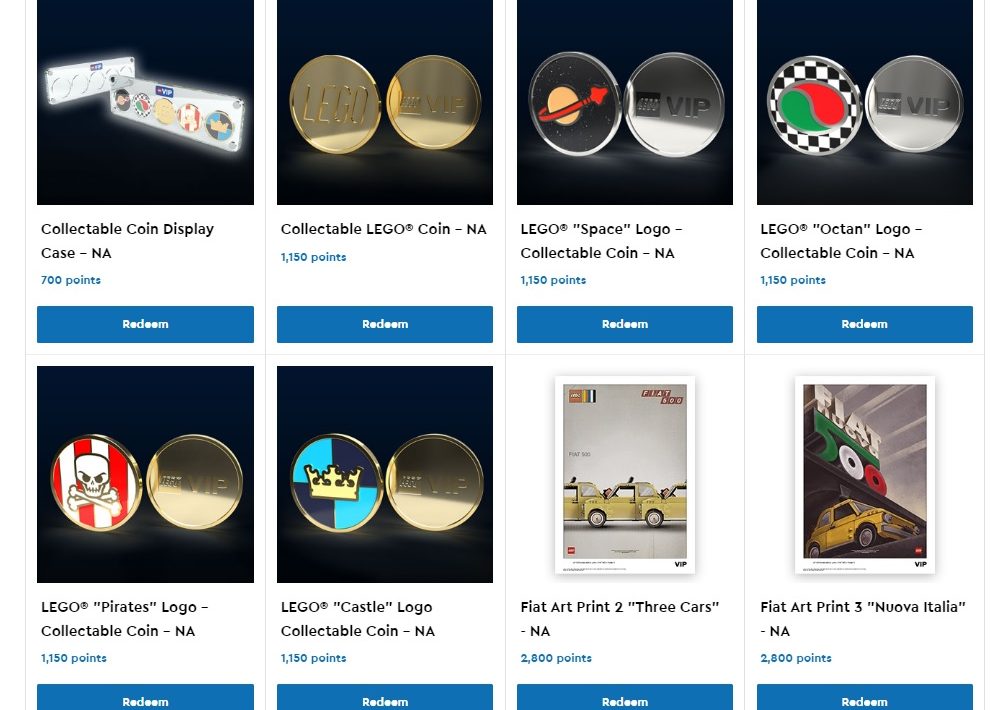 LEGO Collectable Coins Available at LEGO VIP Rewards Centre Again ...