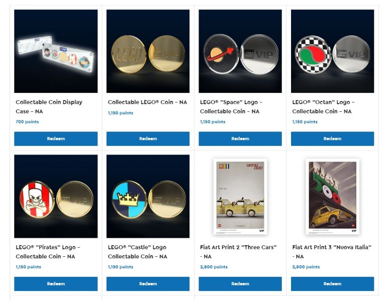 LEGO Collectable Coins Available at LEGO VIP Rewards Centre Again ...
