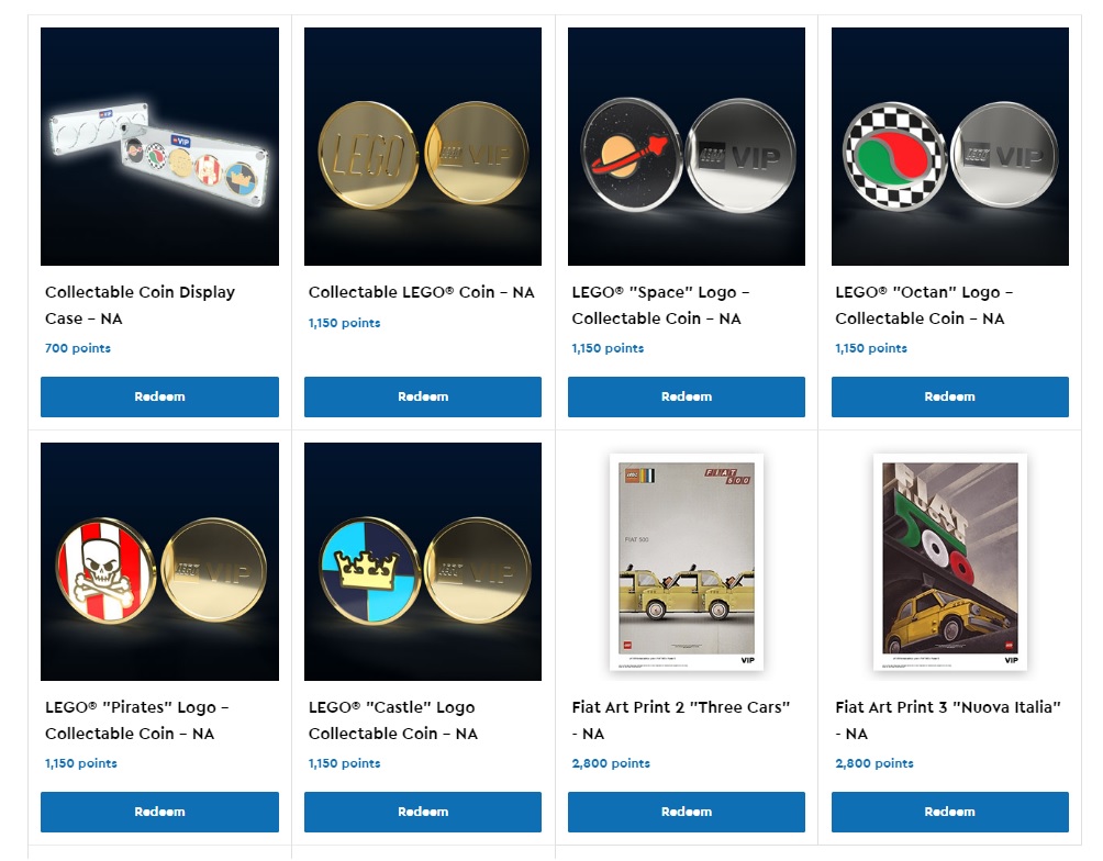 LEGO Collectable Coins Available at LEGO VIP Rewards Centre Again ...