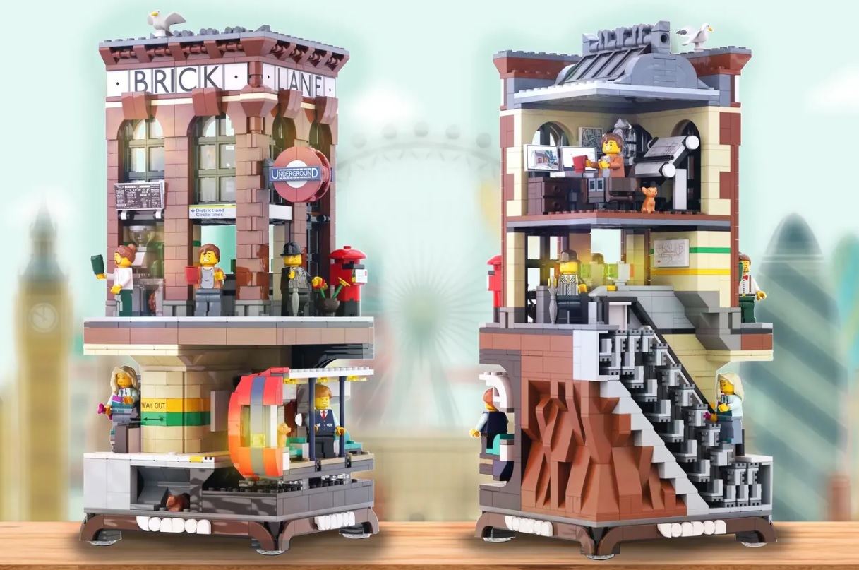 LEGO IDEAS Project Creation Mini City Diorama - London With Underground ...