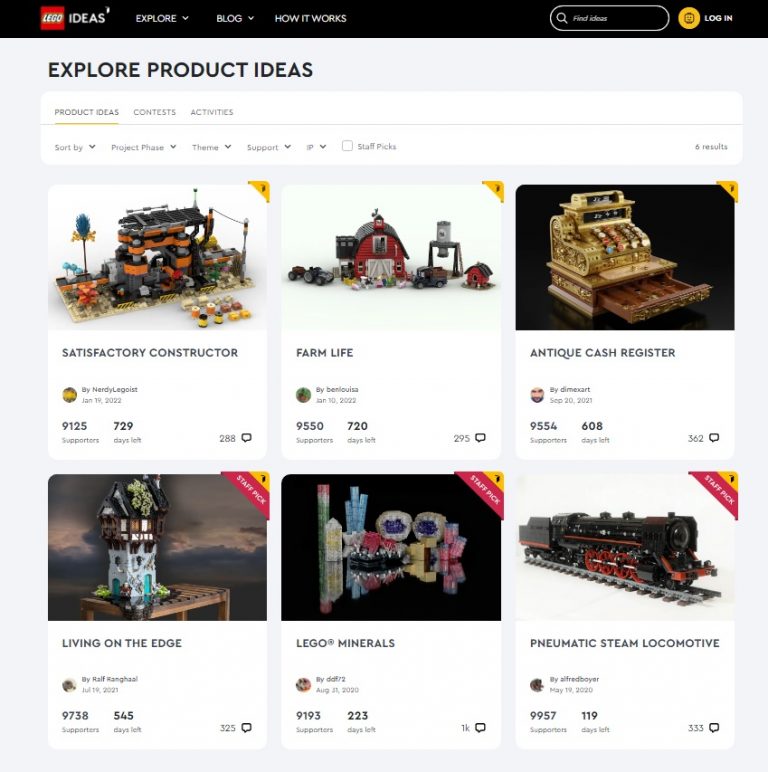 LEGO IDEAS Project Creations Approaching 10 000 Supporters (Week of March 19, 2022) - Toys N Bricks