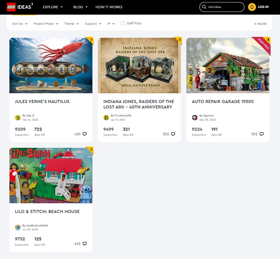 LEGO IDEAS Project Creations Approaching 10 000 Supporters (Week of April 23, 2022) - Toys N Bricks