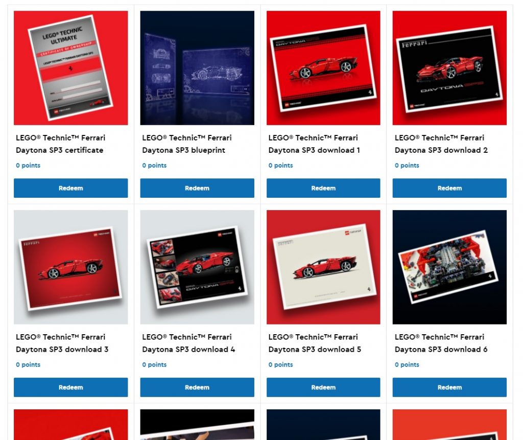 LEGO Technic 42143 Ferrari Daytona SP3 VIP Owner Area: Free Digital ...