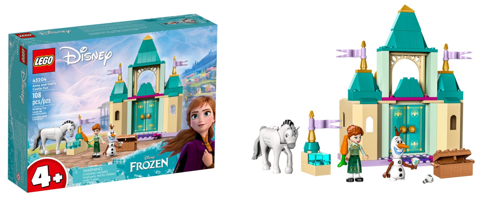 LEGO Disney Princess 43206 Cinderella and Prince Charming's Castle ...