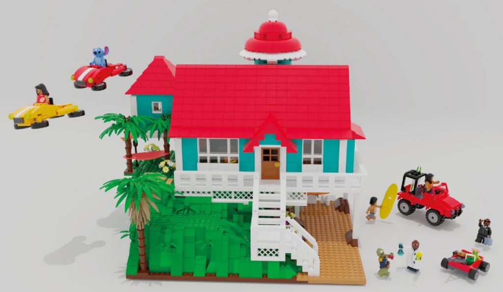 Lego Ideas Project Creation Lilo And Stitch Beach House Achieves 10 000 Supporters Toys N Bricks