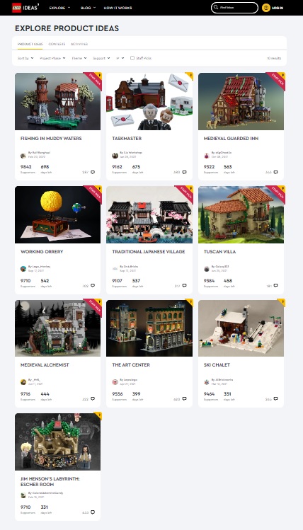 LEGO IDEAS Project Creations Approaching 10 000 Supporters (Week of May 21, 2022) - Toys N Bricks