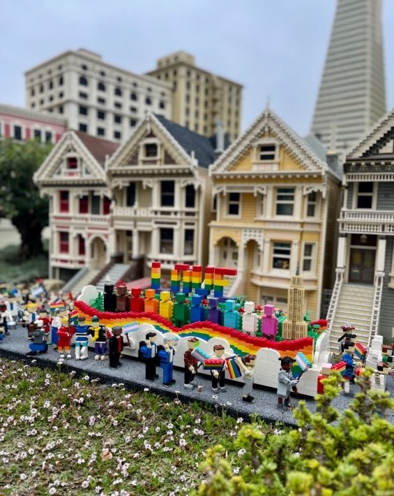 LEGO Pride Parade Display in Miniland at USA LEGOLand Resort & LEGOLand Discovery Centers - Toys ...