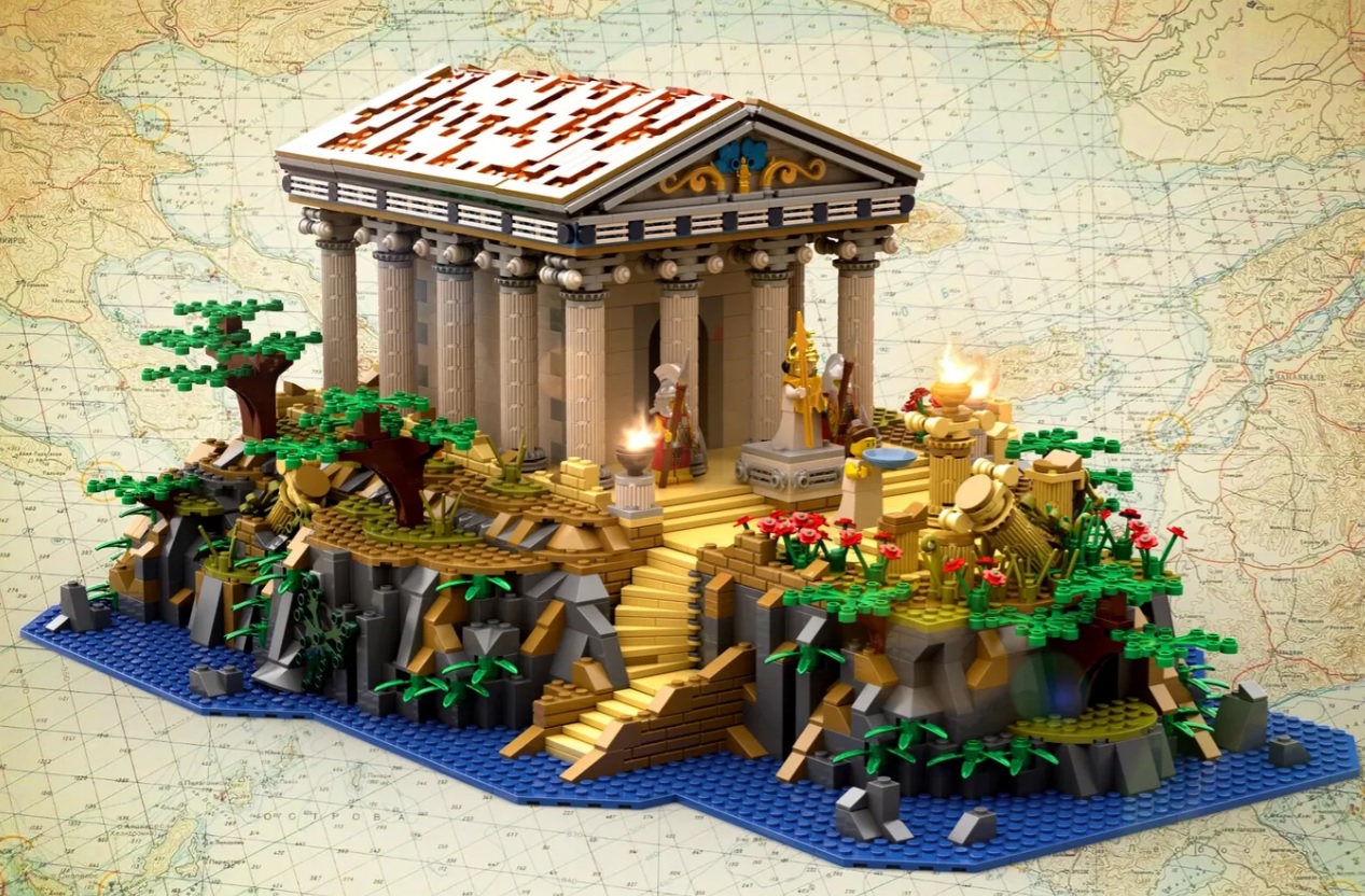 LEGO IDEAS Ancient Greek Temple Project Creation Achieves 10 000 ...