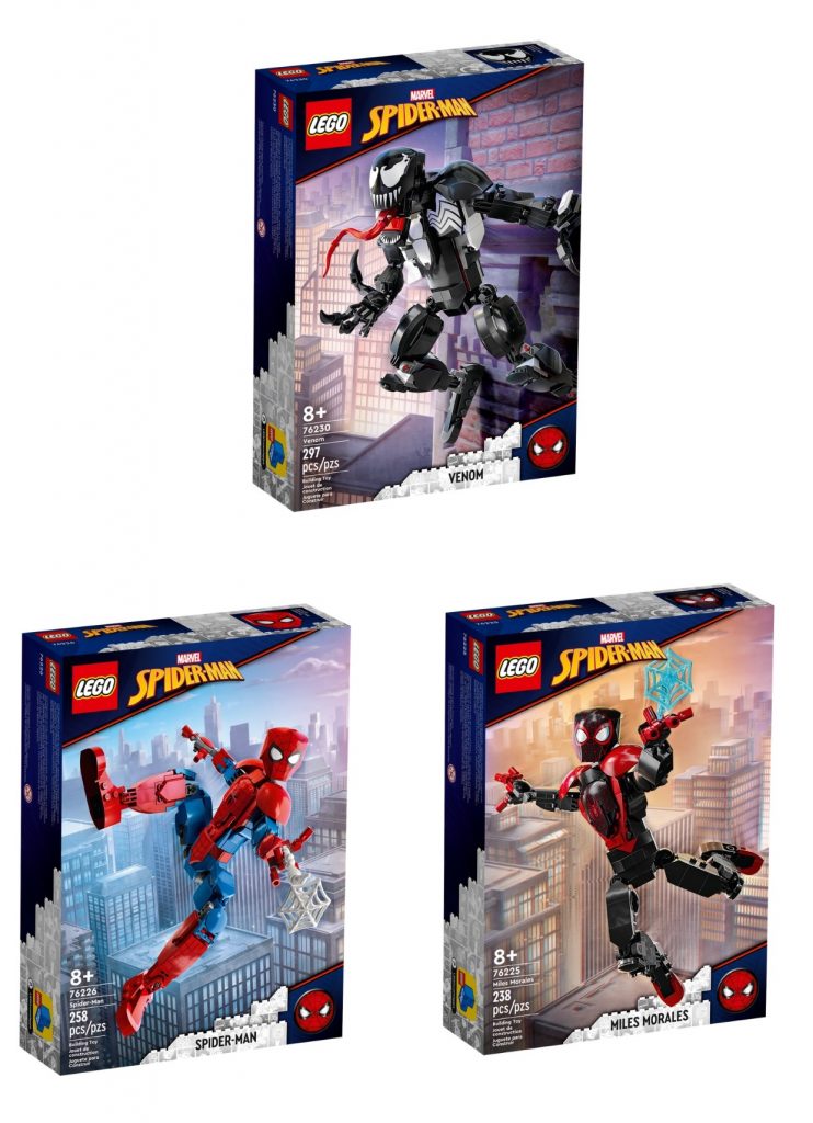 LEGO Marvel 76225 Miles Morales Figure, 76226 Spider-Man Figure & 76230 ...