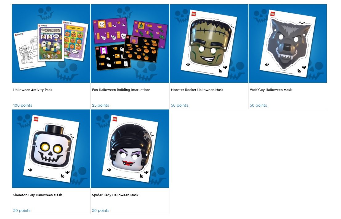 LEGO Halloween 2022 Digital Activity Pack, Instructions & Masks Now ...