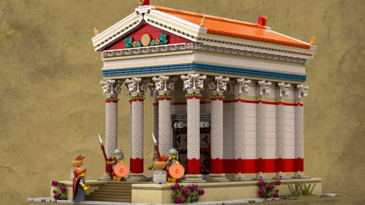 LEGO IDEAS Ancient Roman Temple Project Creation Achieves 10 000 ...