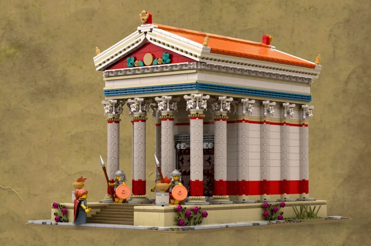 LEGO IDEAS Ancient Roman Temple Project Creation Achieves 10 000 ...
