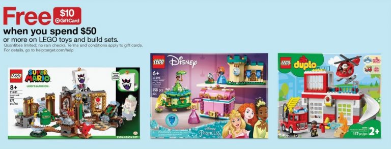 Target USA LEGO Promo Offer: Free $10 Target Gift Card with $50 LEGO ...