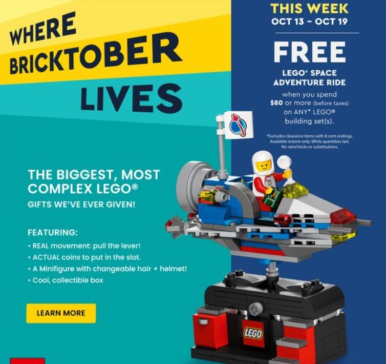 ToysRUs Canada LEGO Bricktober 2022 Week 3 Sales, Promos & GWP - Toys N Bricks