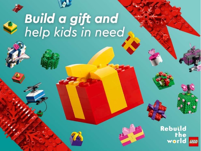LEGO Build to Give Holiday 2022 Campaign & LEGO Red Gift Building Instructions