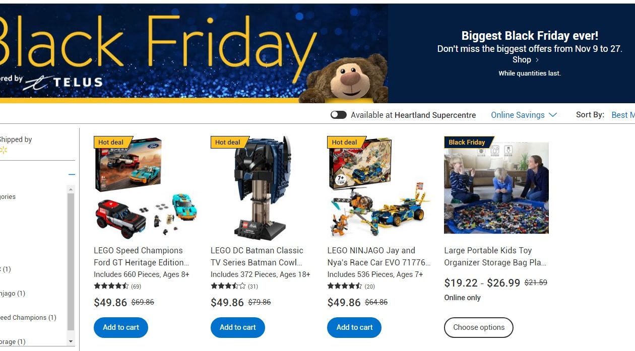 Wal-Mart Canada LEGO Early Black Friday Sales & Deals 2022: Three Sets On Sale (24-38% off ...