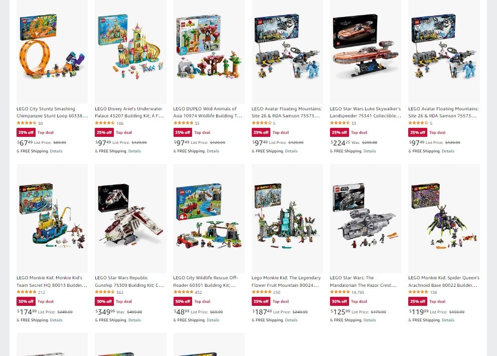 [Canada] Amazon LEGO Holiday 2022 Deals: 27 LEGO Sets On Sale (20-30% off) - Toys N Bricks
