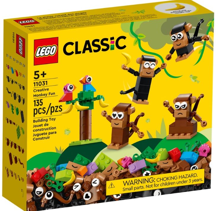 LEGO Classic 11031 Creative Monkey Fun January 2023 Set Images, Prices ...