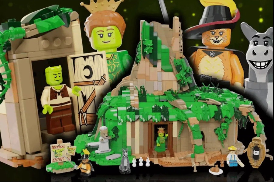 LEGO IDEAS Shrek's Swamp 20th Anniversary Project Creation Achieves 10 ...
