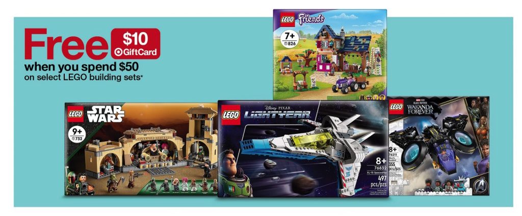 [US] Target Free $10 Target Gift Card Promotion on Select LEGO Now Live - Toys N Bricks