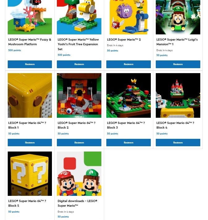 LEGO MAR10 Day Super Mario 2023 Rewards at VIP Center - Toys N Bricks